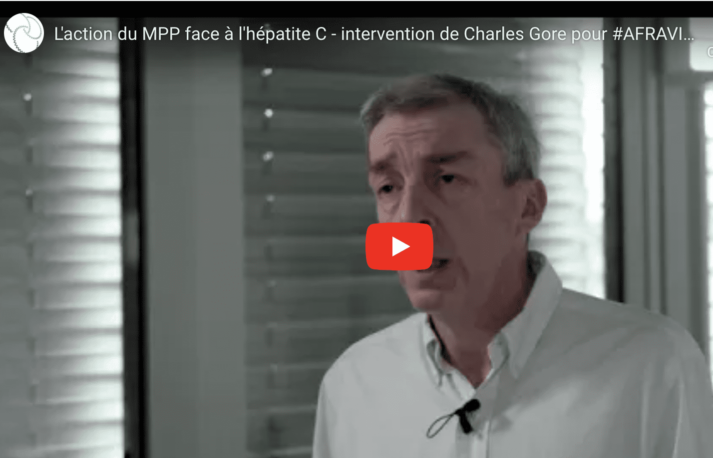 MPP's action against hepatitis C: message from Charles Gore for # ...