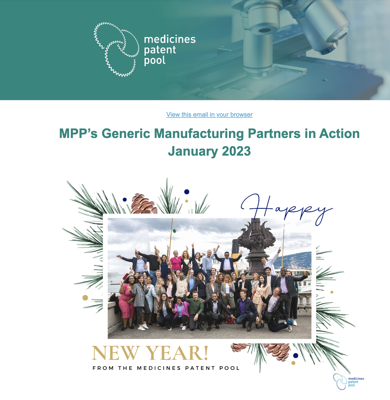 MPP’s Generic Manufacturing Partners In Action, January 2023 - MPP